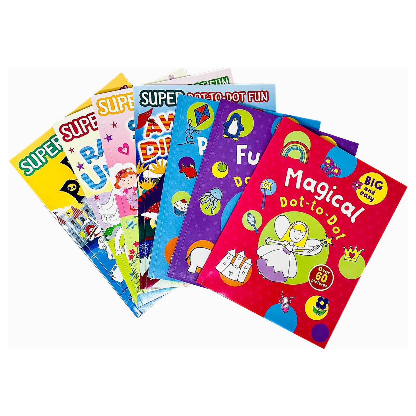 Dot To Dot Books For Kids Collection 7 Books Set (Magical Dot-to-Dot ...