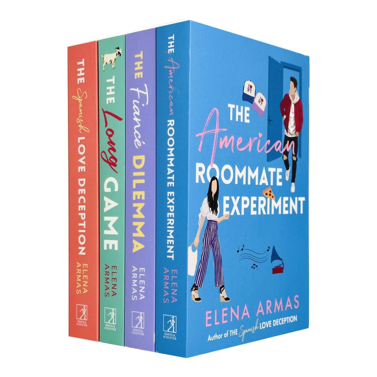 Elena Armas Collection 4 Books Set (The American Roommate Experiment,