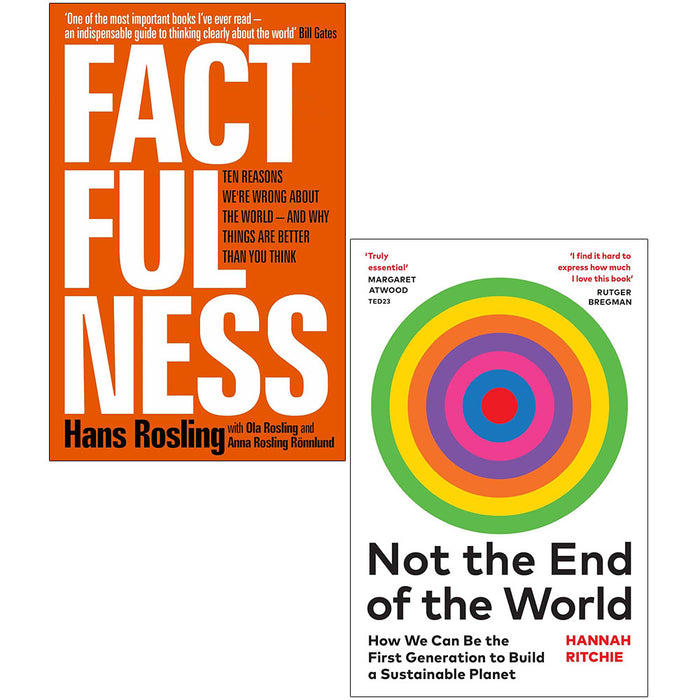 Factfulness, Not the End of the World 2 Books Collection Set by Hans ...