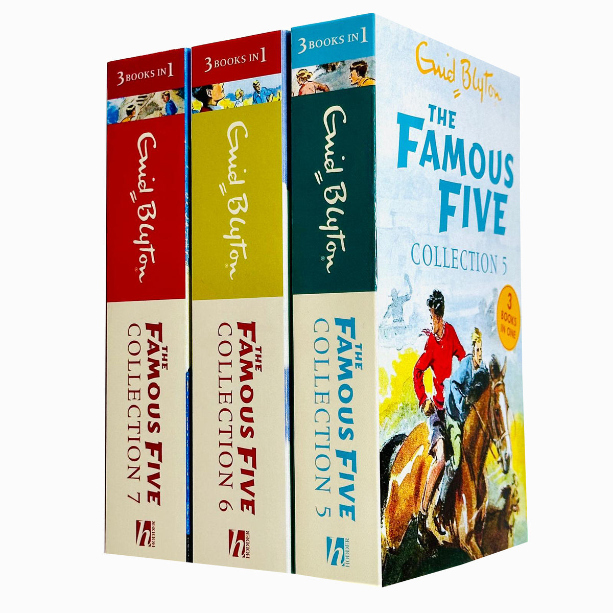 Enid Blyton The Famous Five 3 Books Collection Set 9 Stories (3 Books ...