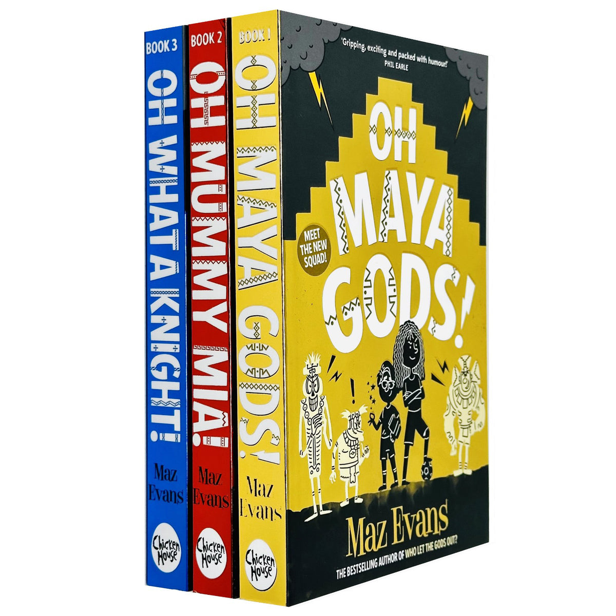 Gods Squad Series Collection 3 Books Set by Maz Evans (Oh Maya Gods,Oh ...