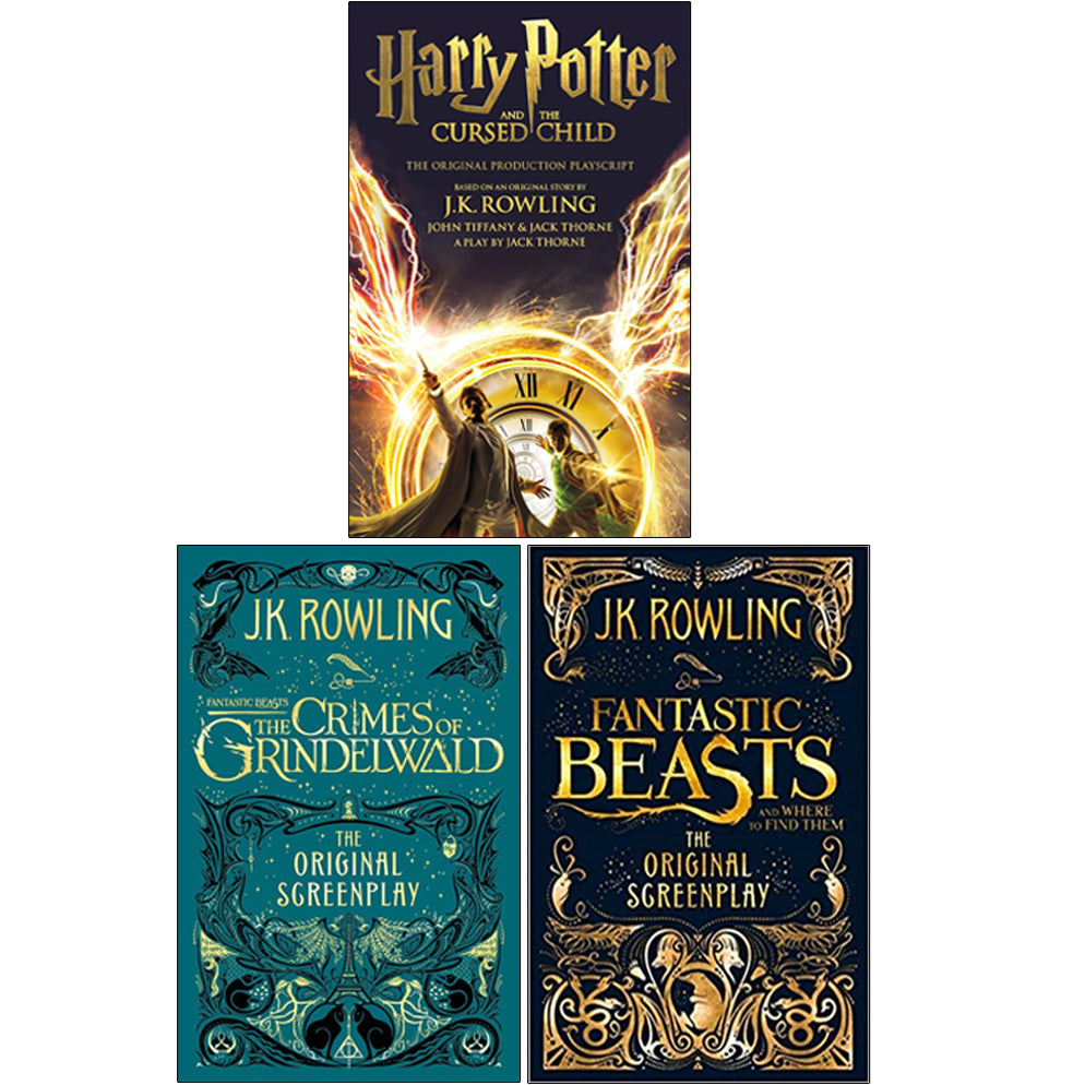 J.K. Rowling 3 Books Collection Set (Cursed Child, The Crimes ...