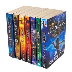 Percy Jackson Collection 7 Books Set By Rick Riordan (Lightning Thief ...