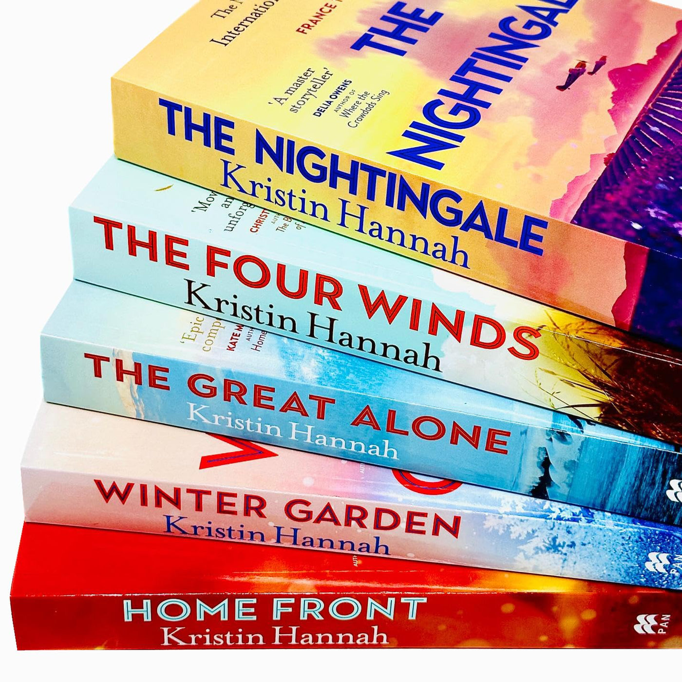 Kristin Hannah Collection 5 Books Set (The Nightingale, The Four Winds, The Great Alone, Winter ...