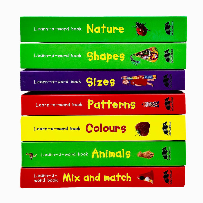 Learn-a-Word Picture Board Book Collection 7 Books Set By Nicola ...