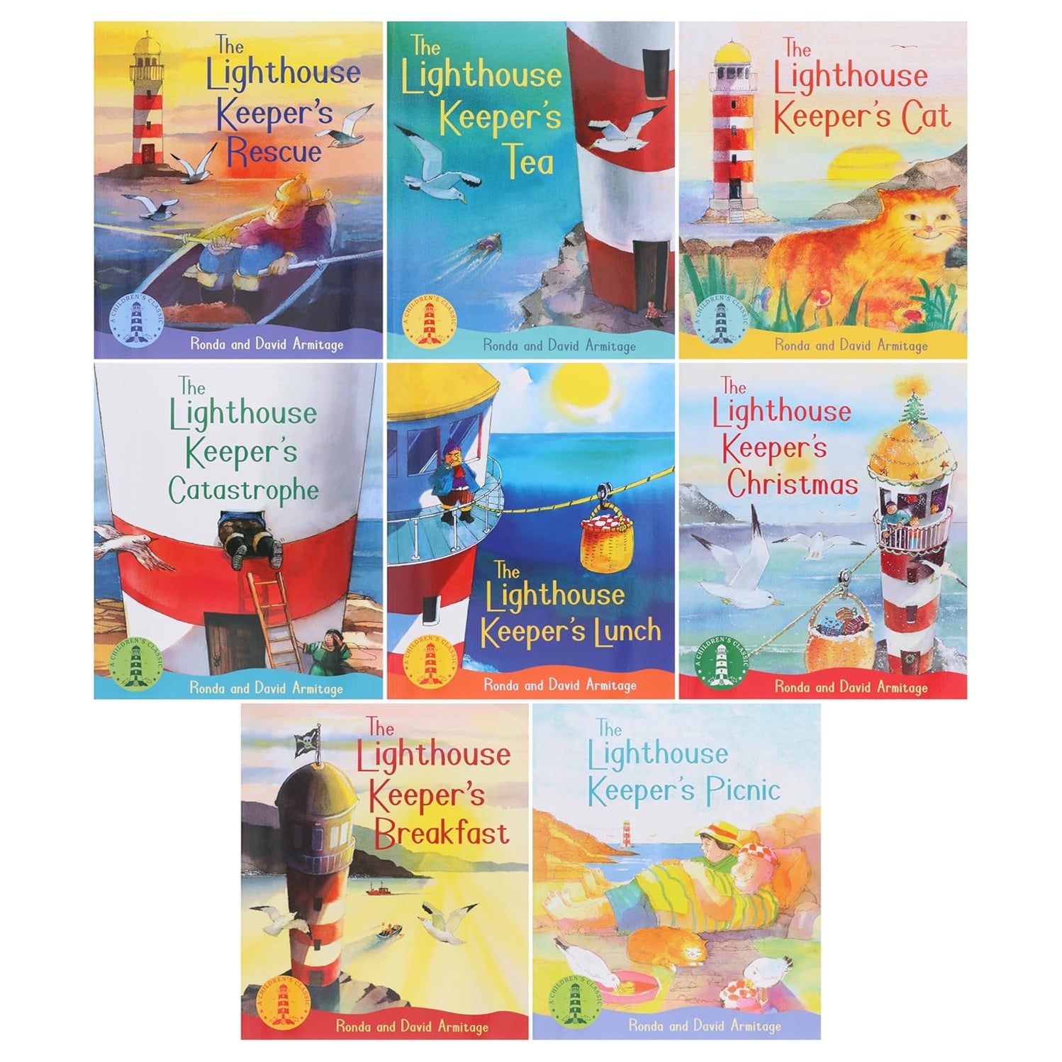 Lighthouse Keeper Series 8 Book Set Paperback Fiction Ages 7-9
