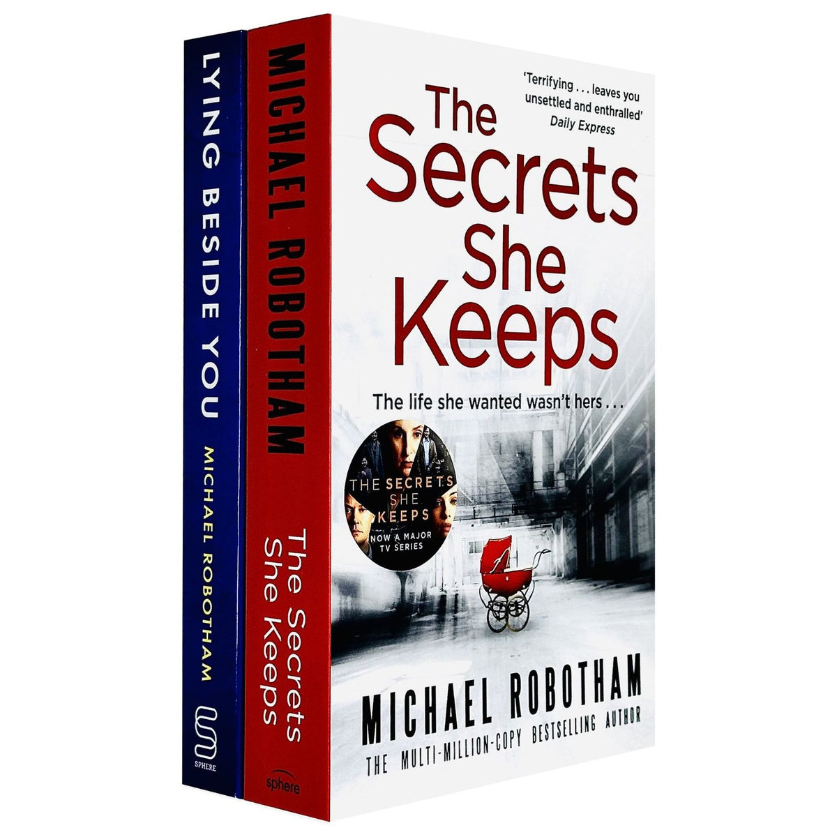 Michael Robotham 2 Books Set (The Secrets She Keeps & Lying Beside You ...