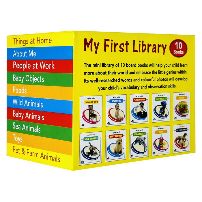 My First Library Box Set 2: 10 Board Books Collection Set (Pet & Farm ...