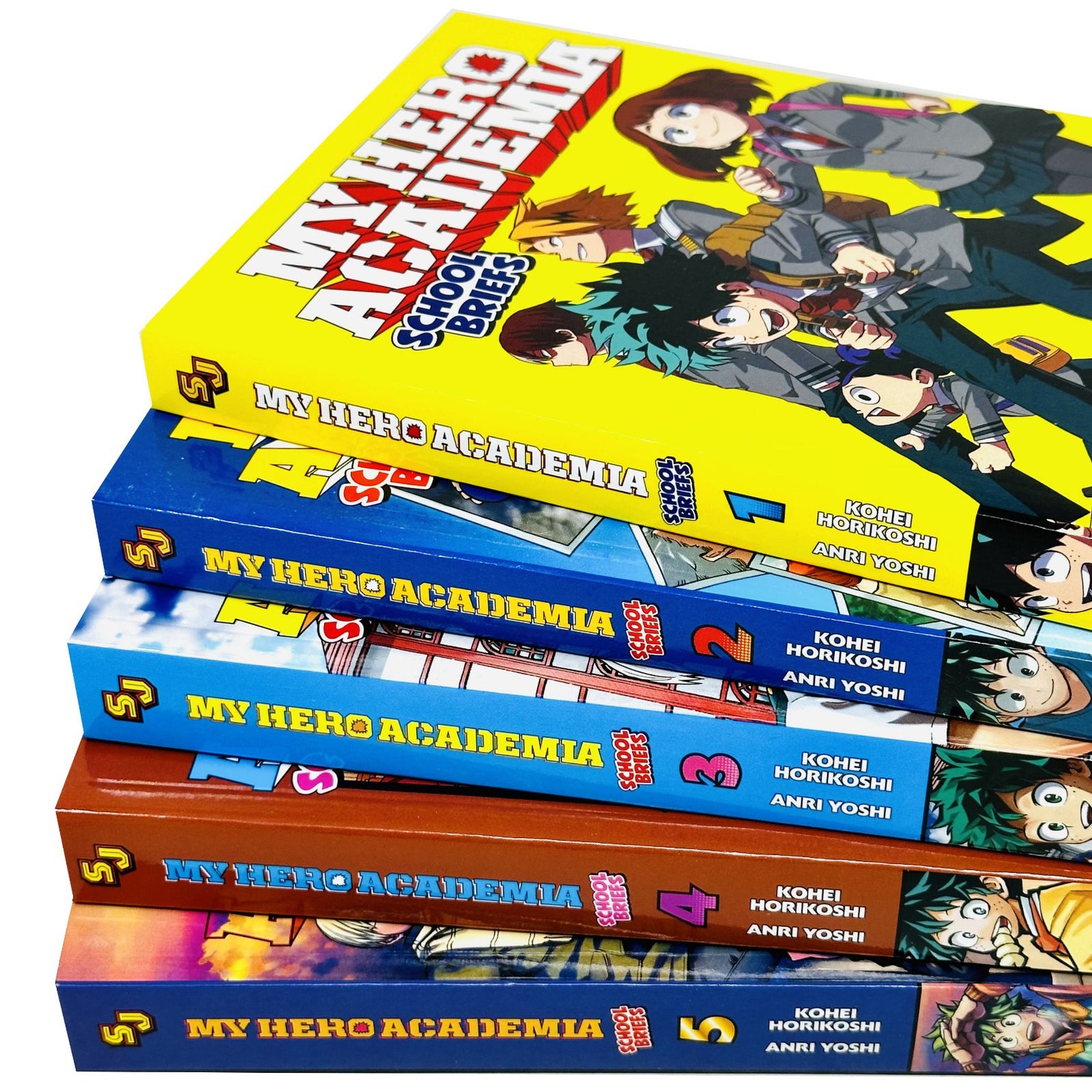 My Hero Academia School Briefs Series Vol 1-5 Books Collection Set By ...
