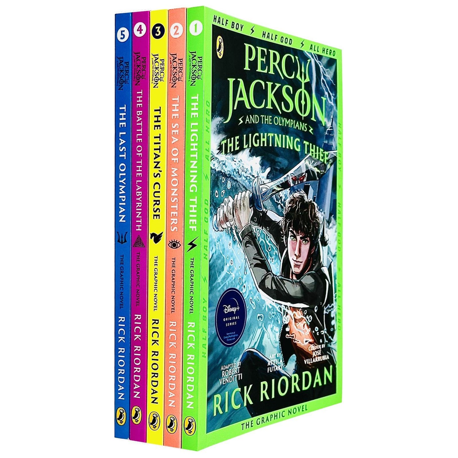 Percy Jackson Graphic Novels 1-5 Books Collection Set | The Book Bundle