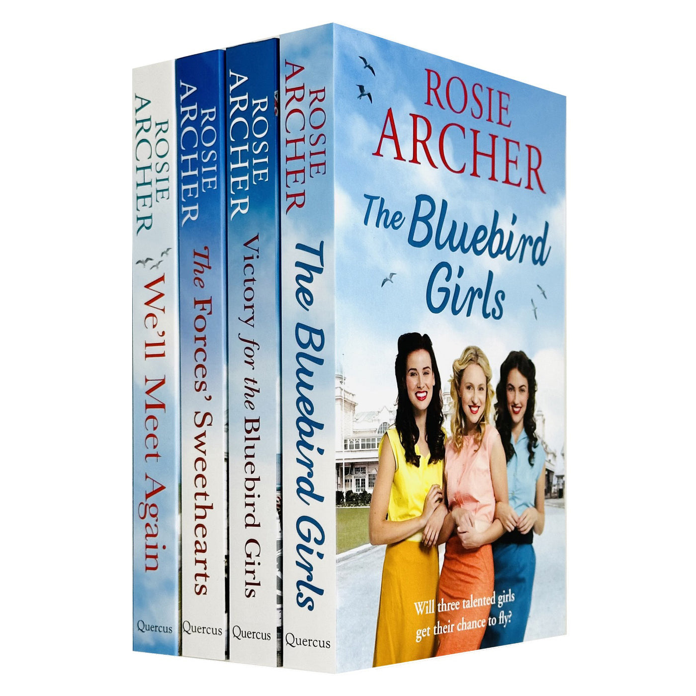Rosie Archer The Bluebird Girls Collection 4 Books Set (We'll Meet Aga