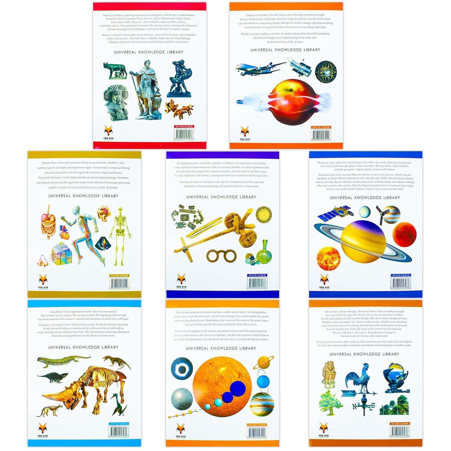 Universal Knowledge Library Science and History 8 Volumes Book ...