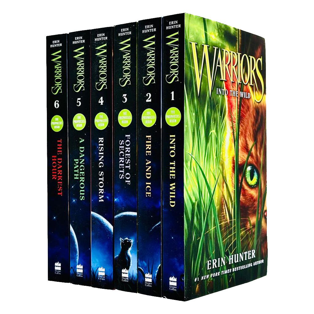 Warrior Cats Series 1: The Prophecies Begin 6 Books Collection Set By ...
