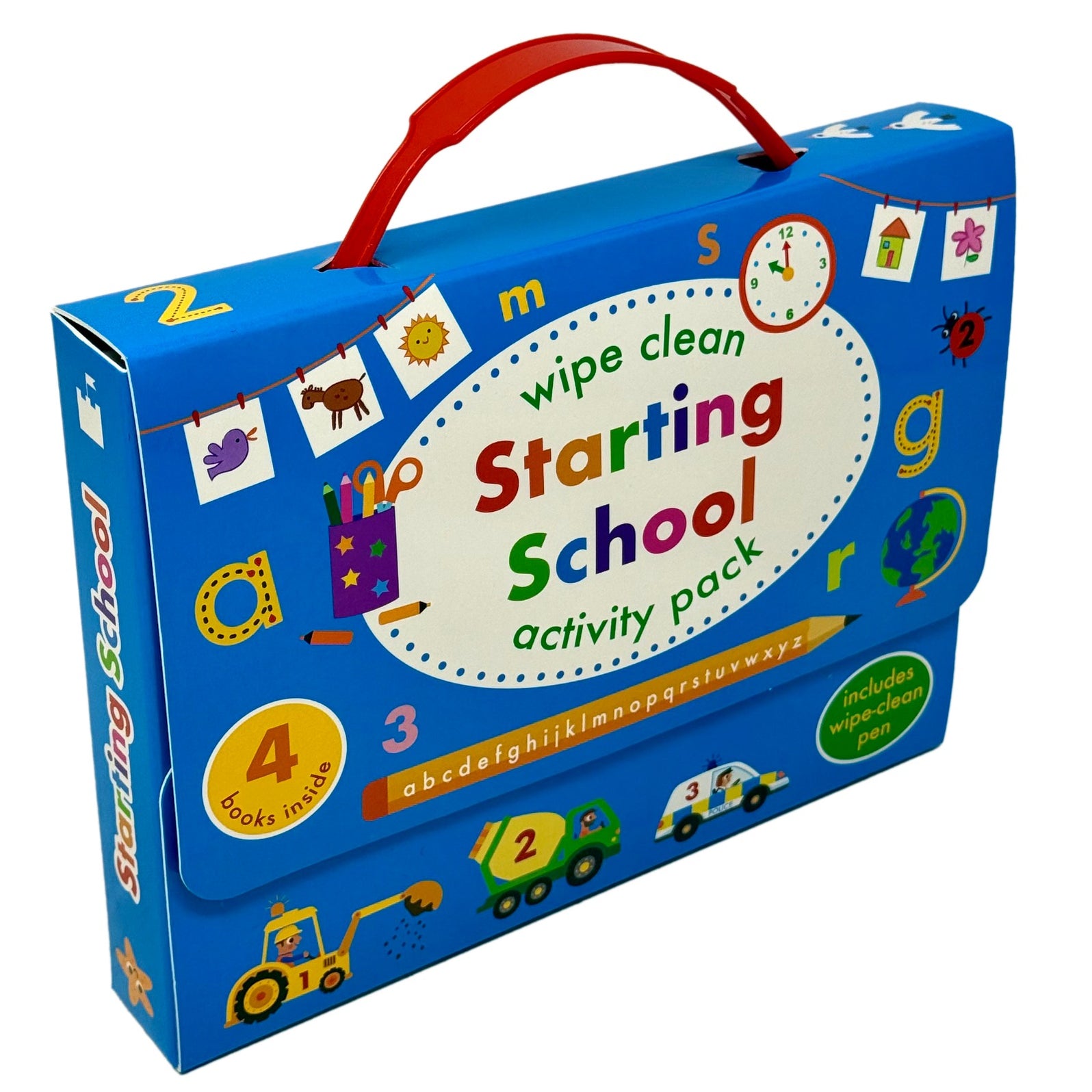 Wipe Clean Starting School Activity Pack Collection 4 Books Set (with
