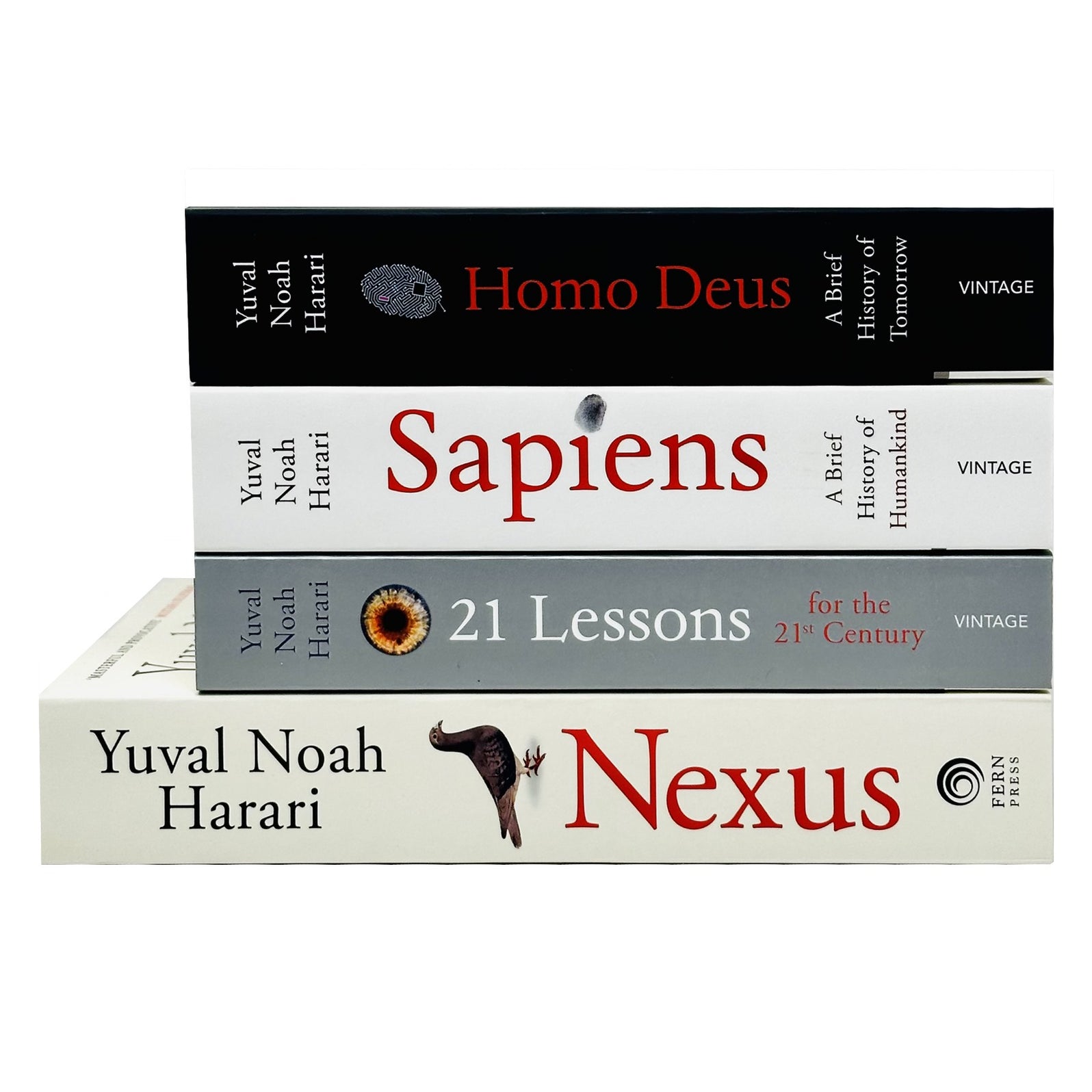 Yuval Noah Harari Collection 4 Books Set (Homo Deus, Sapiens A Brief ...