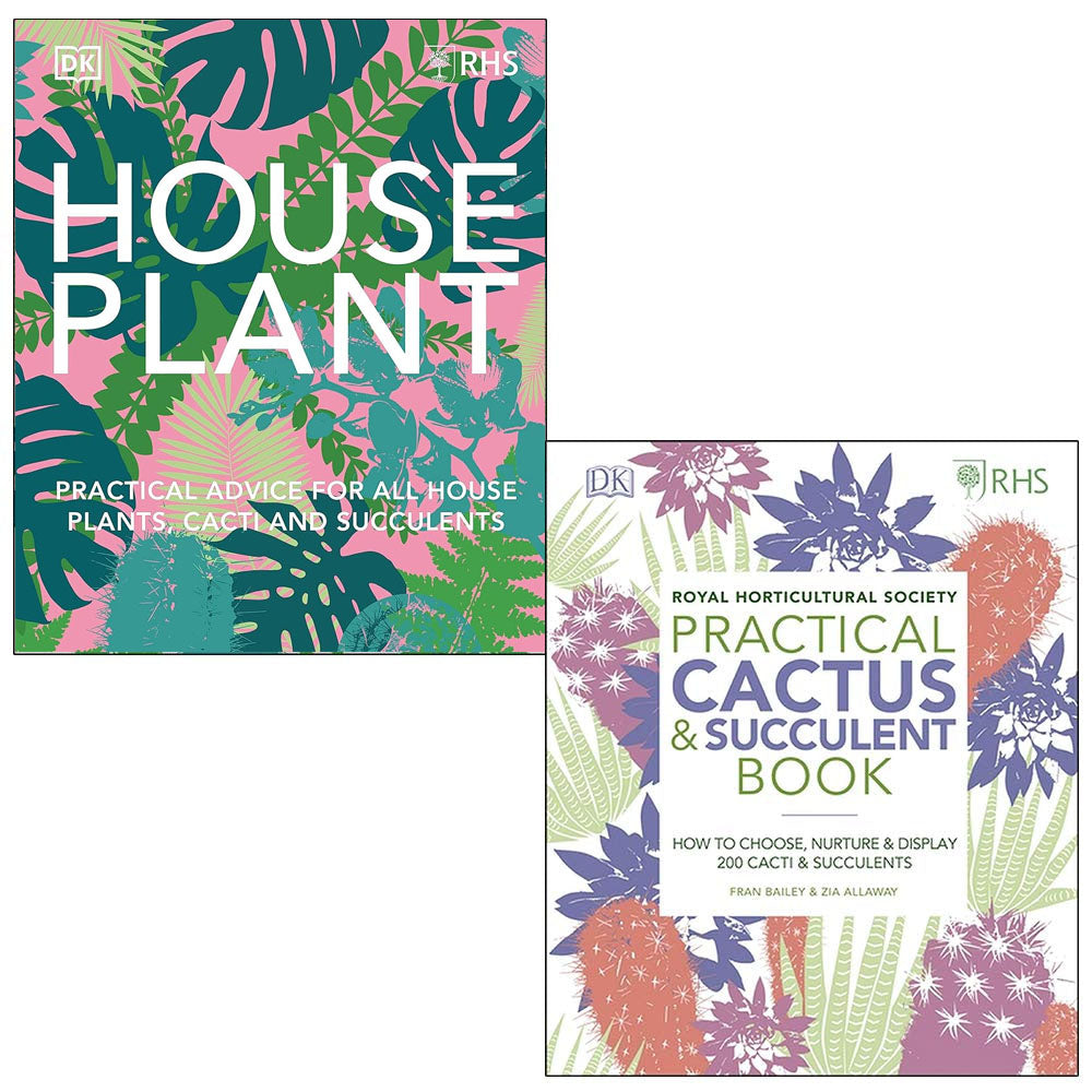 RHS Practical House Plant Book, RHS Practical Cactus 2 Books Collection ...