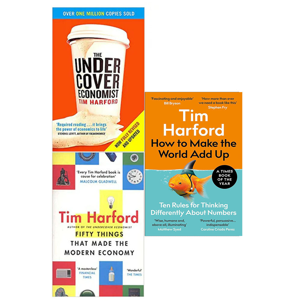 Tim Harford 3 Books Collection Set (Undercover Economist,Fifty Things ...