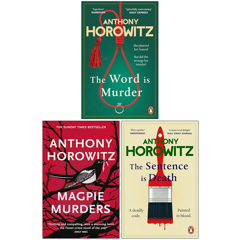 Anthony Horowitz Collection 3 Books Set The Word Is Murder, The Senten