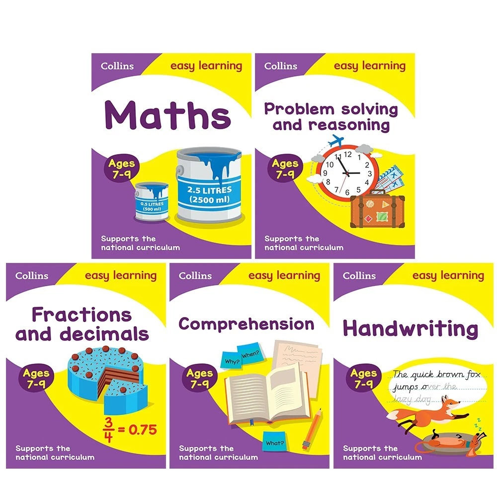 Collins Easy Learning KS2 Collection 5 Books Set Ages 7-9: Ideal home ...