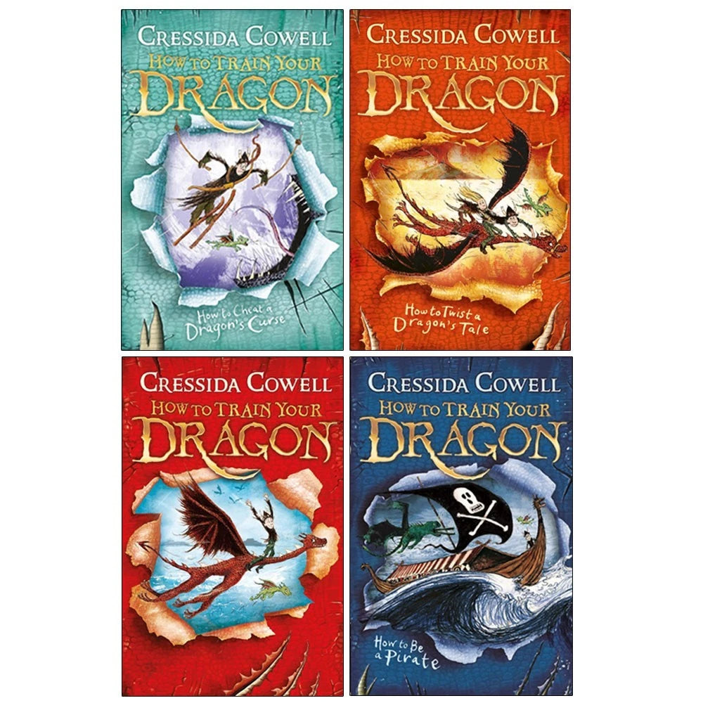 How To Train Your Dragon Collection 4 Books Set by Cressida Cowell (Ho ...
