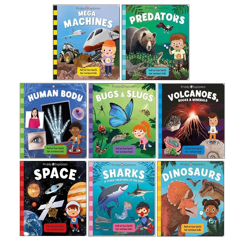 Priddy Explorers Series 8 Books Collection Set by Priddy Books, Roger ...