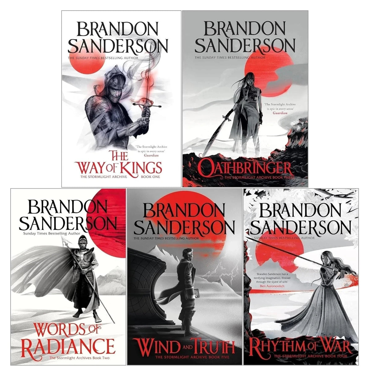 The Stormlight Archive Series 5 Books Collection Set by Brandon ...