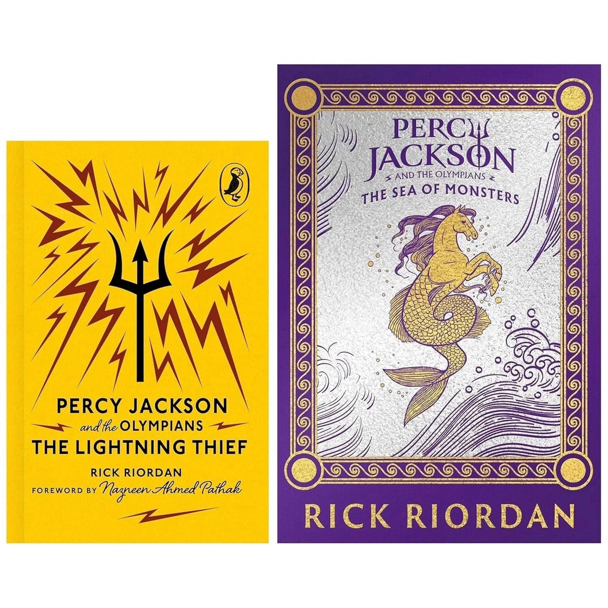 Percy Jackson and the Olympians By Rick Riordan 2 Books Collection Set ...