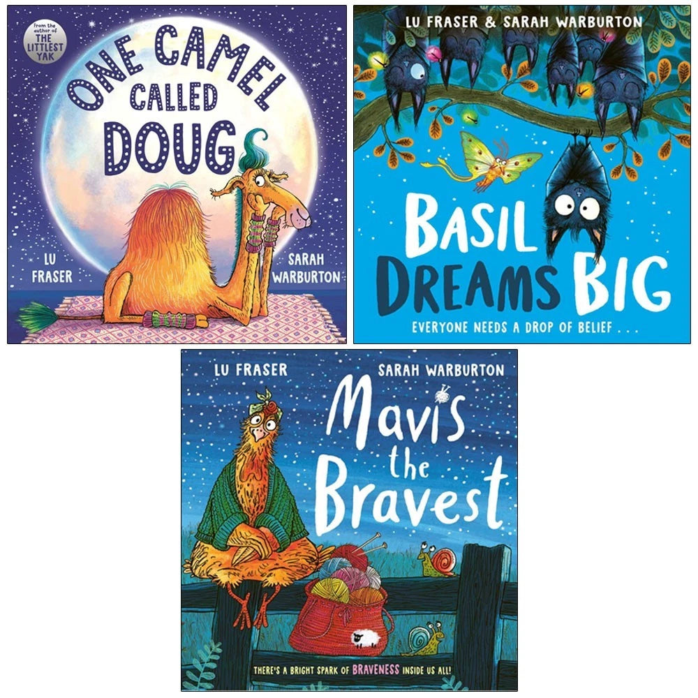 Lu Fraser Collection 3 Books Set (One Camel Called Doug,Basil Dreams B ...