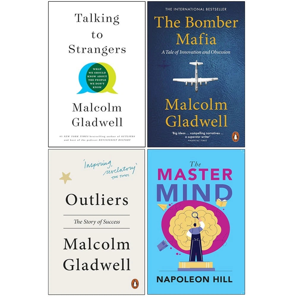 Outliers Talking to Strangers The Master Mind 4 Book Set — The Book Bundle