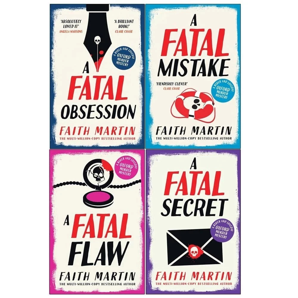 Ryder and Loveday Series 1-4 Books Collection Set by Faith Martin (A F ...