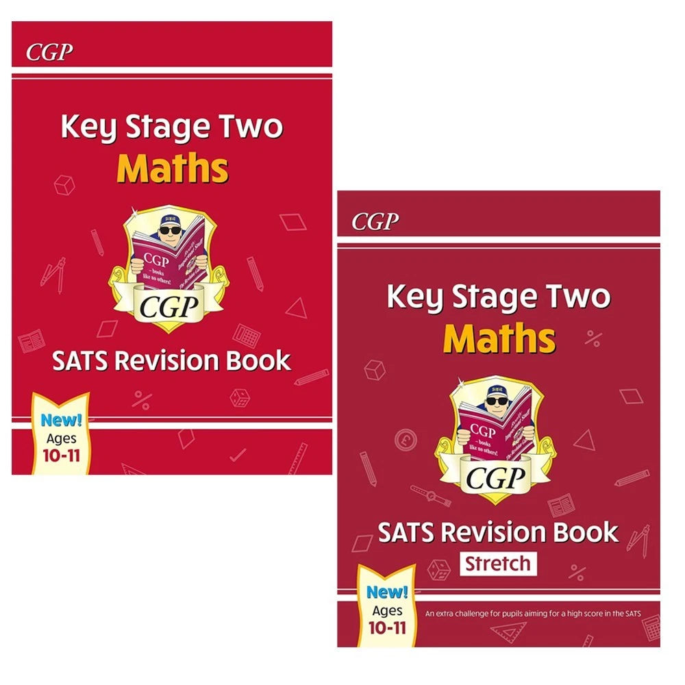 CGP KS2 Maths SATs Revision Ages 10-11 Collection 2 Books Set — The ...