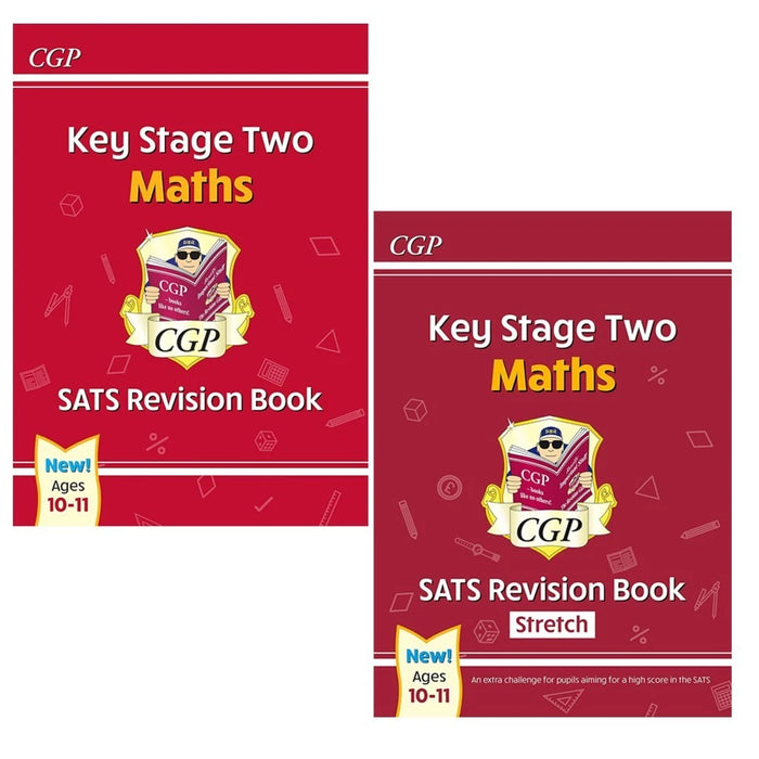 CGP KS2 Maths SATs Revision Ages 10-11 Collection 2 Books Set