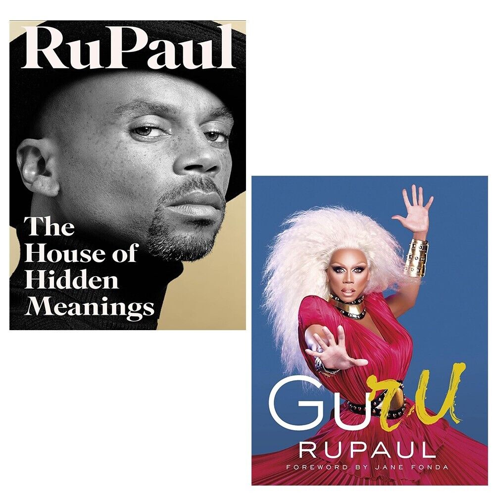 RuPaul Collection 2 Books Set House of Hidden Meanings, GuRu RuPaul ...