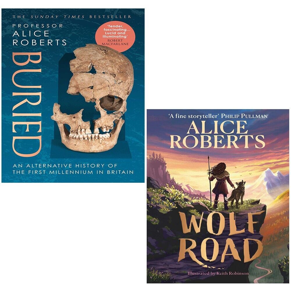 Alice Roberts Collection 2 Books Set Buried millennium in Britain, Wolf ...
