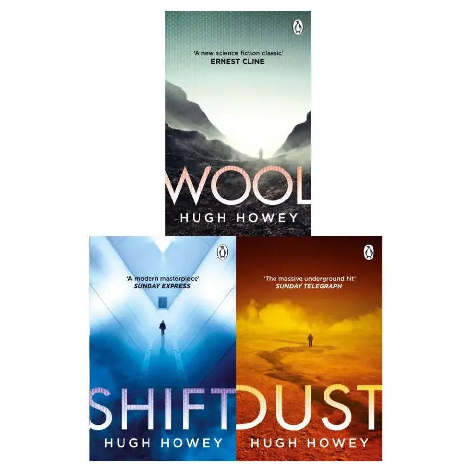 Wool Trilogy Collection 3 Books Set by Hugh Howey (Wool, Shift, Dust ...