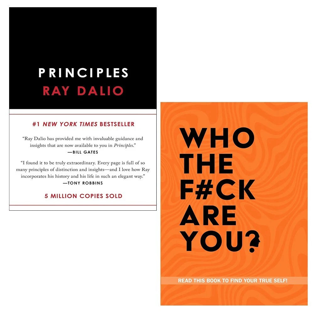 Principles Life Work Ray Dalio, Who The F*ck Are You Chartwell 2 Books Set | The Book Bundle