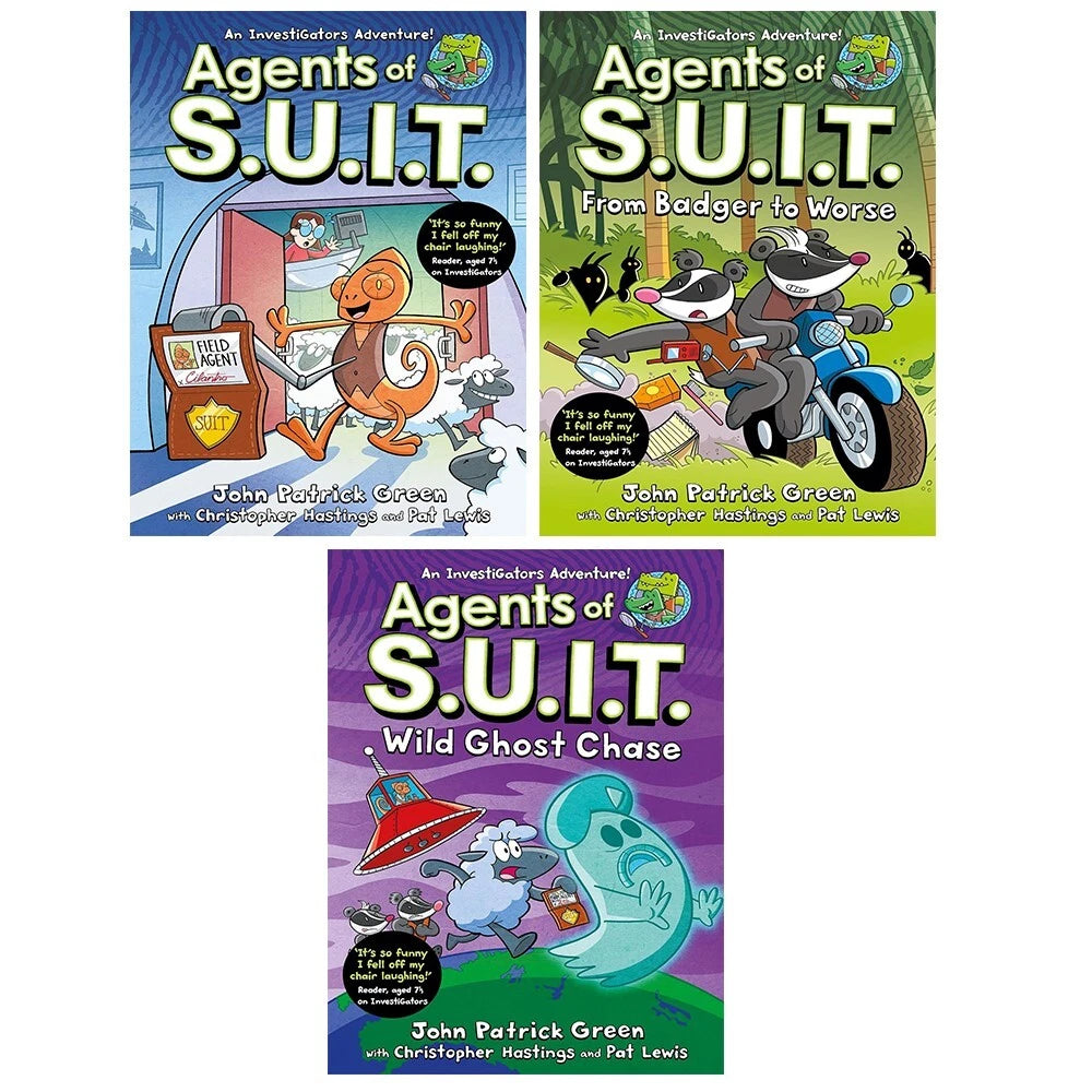 InvestiGators Agents of S.U.I.T. 3 Books Collection Set by John Patric ...