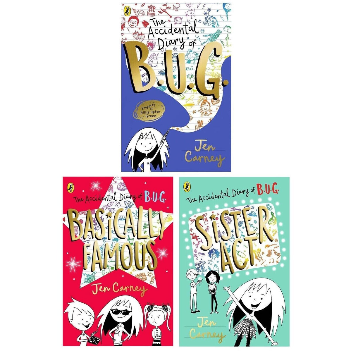 Accidental Diary of B.U.G. Series 3 Books Collection Set by Jen Carney ...