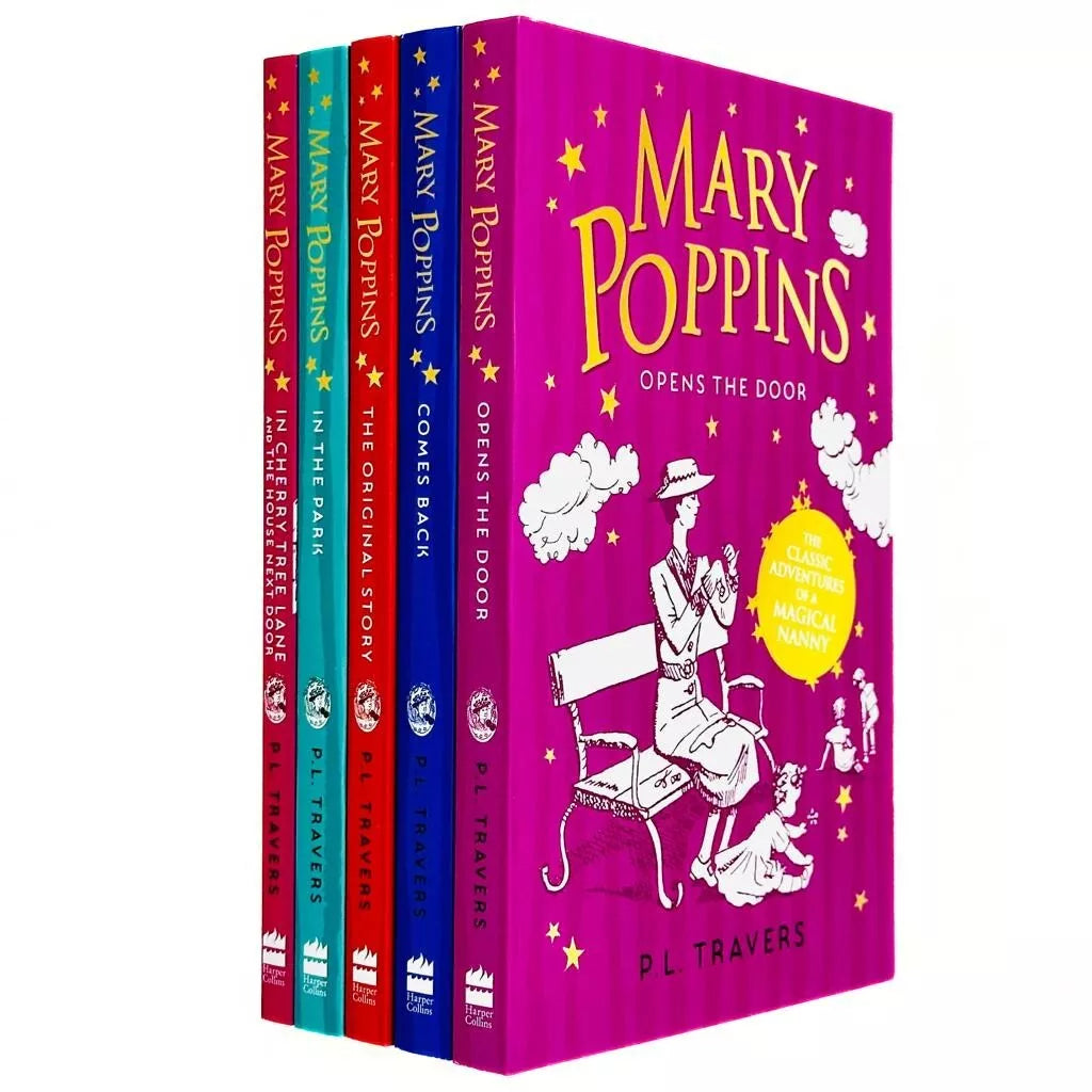 Mary Poppins Complete 5 Books Collection Set by P. L. Travers (Collins ...