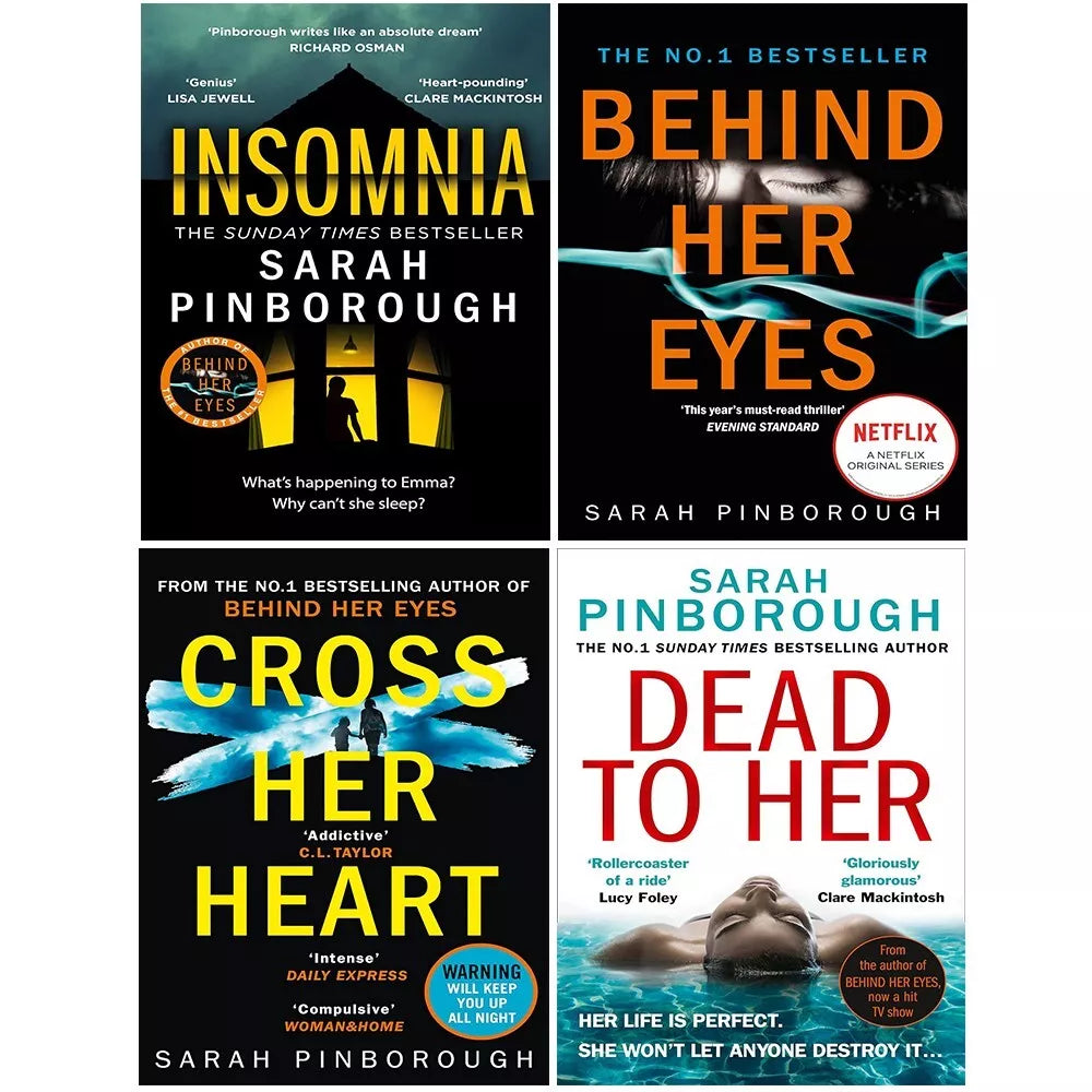 Sarah Pinborough Collection 4 Books Set INSOMNIA,Behind Her Eyes,Cross