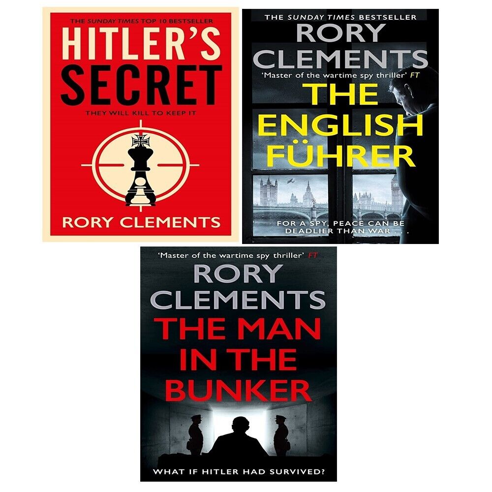 Rory Clements Collection 3 Books Set Hitler's Secret, Man in the Bunker ...