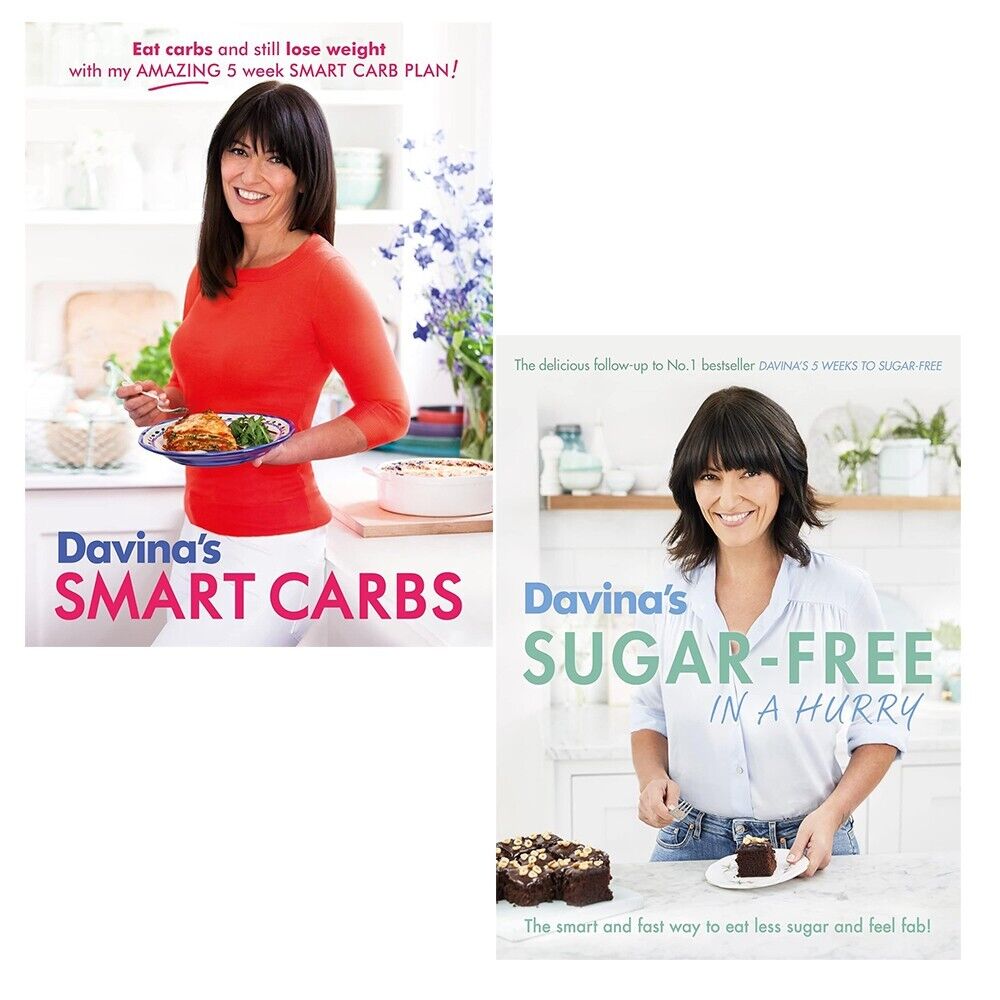 Davina McCall Collection 2 Books Set Davina's Smart Carbs, Sugar-Free ...