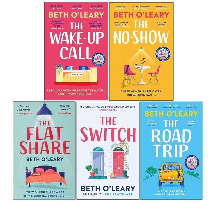 Beth O'Leary Collection 5 Books Set The Wake-Up Call, No-Show, Flatshare, Switch | The Book Bundle