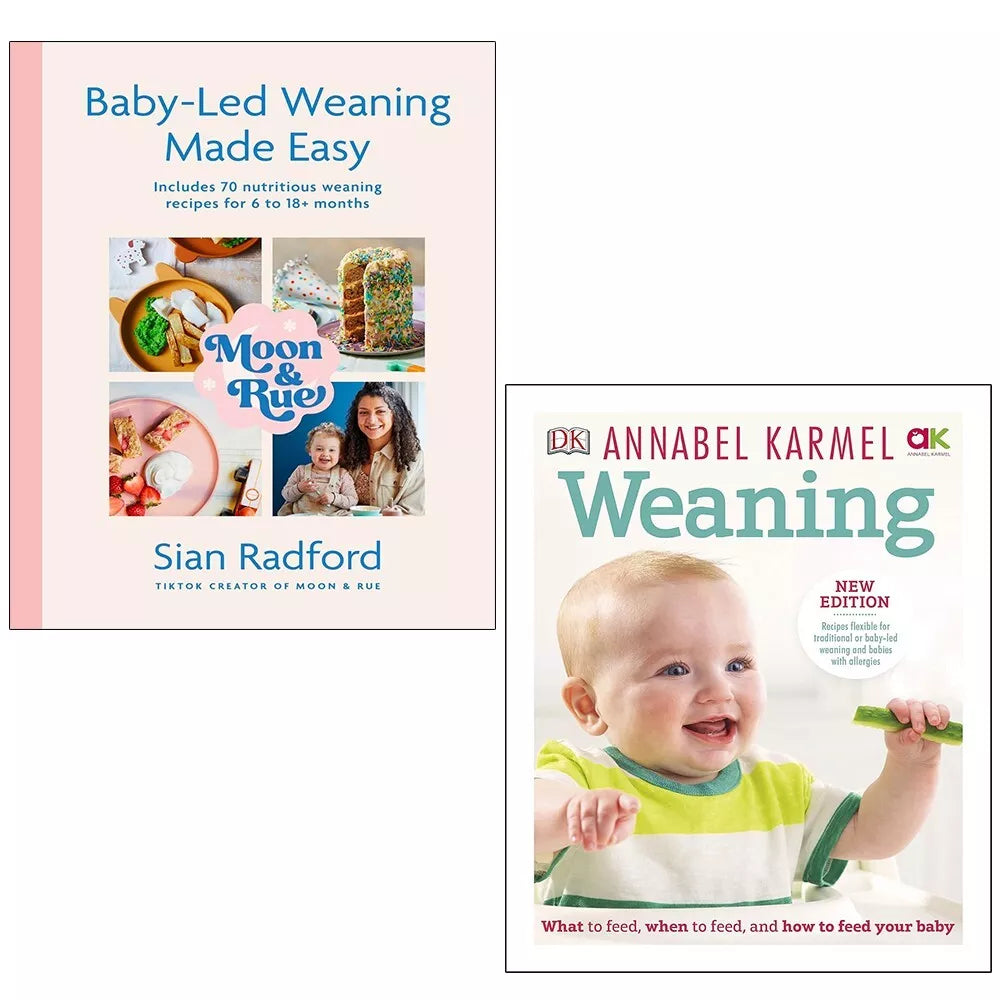 Moon Rue Baby-Led Weaning Made Easy,Weaning Annabel Karmel 2 Books Set ...