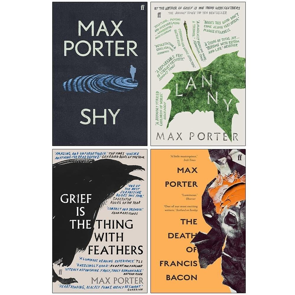 Max Porter Collection 4 Books Set Shy, Lanny, Grief Is the Thing with