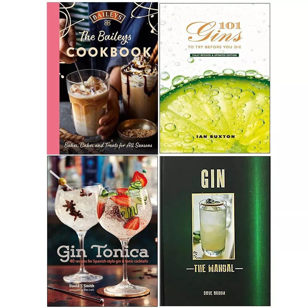 Gin Manual,101 Gins To Try Before You,Gin Tonica,Baileys Cookbook 4 Bo ...