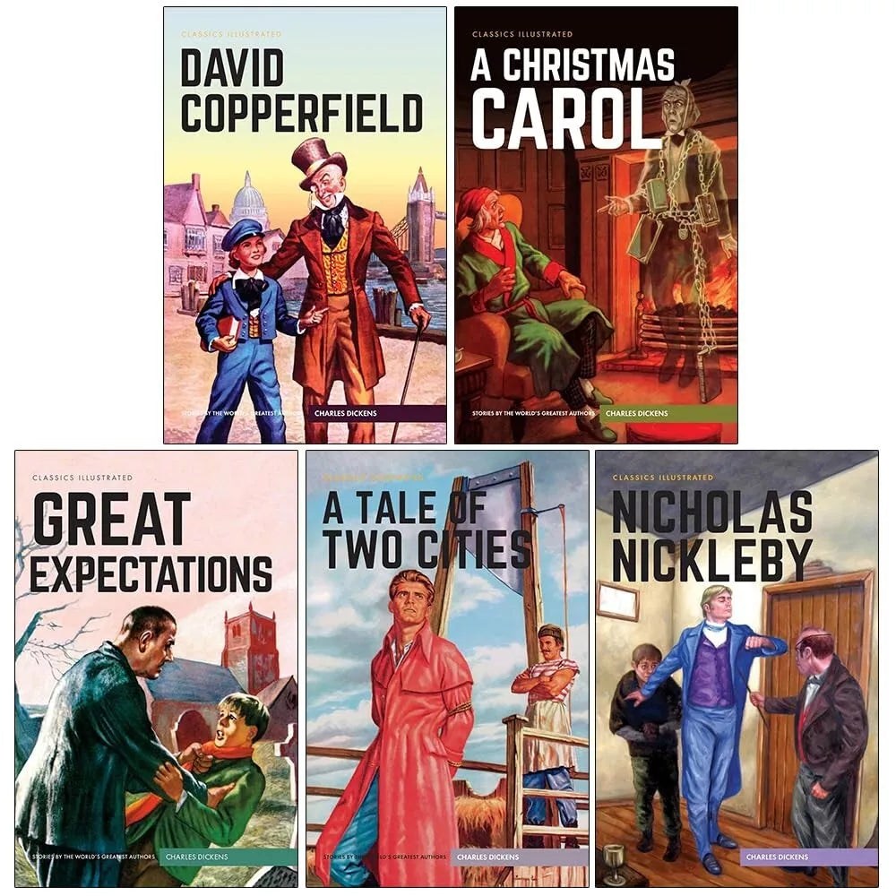 Charles Dickens Collection 5 Books Set (David Copperfield, A Christmas ...