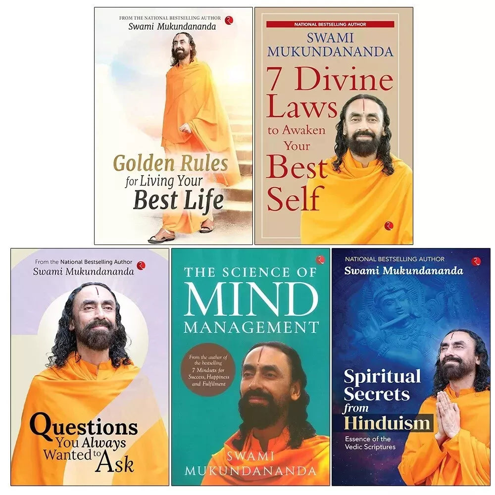 Swami Mukundananda's 5 Books Set (7 Divine Laws to Awaken,Golden Rules,Spiritual) | The Book Bundle