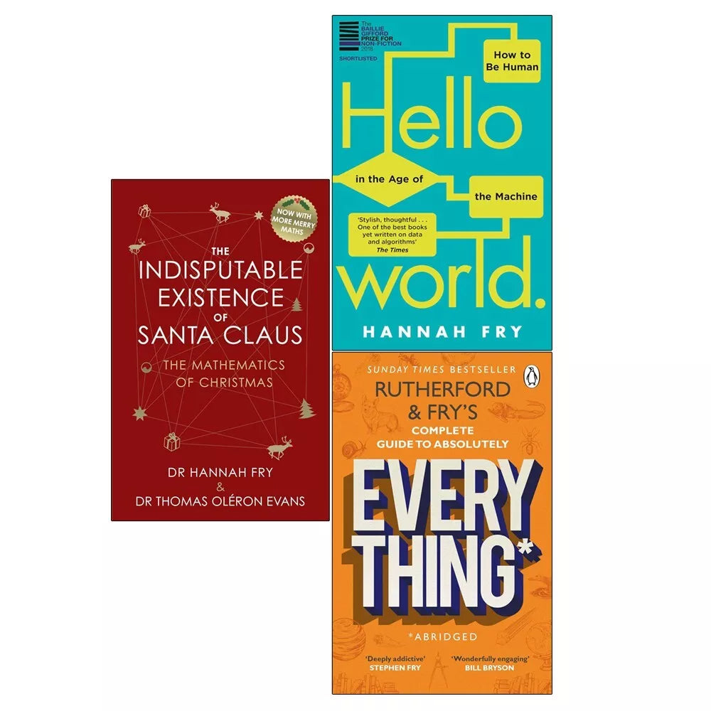 Hannah Fry Collection 3 Books Set (Hello World, Indisputable Existence ...