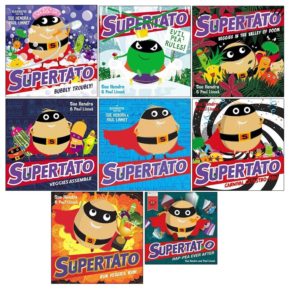 Supertato Series 8 Books Collection Set By Sue Hendra & Paul Linnet ...